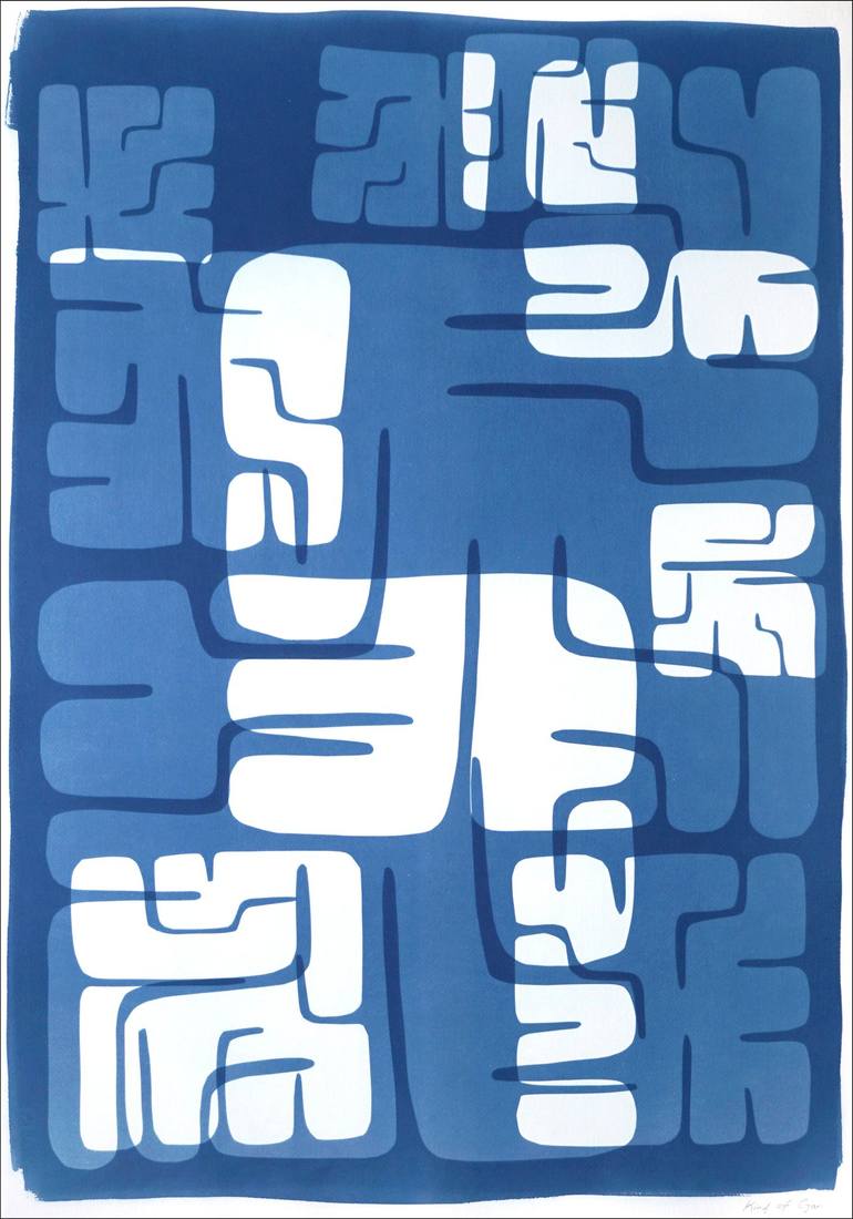 Mayan Maze - Limited Edition of 1 Printmaking by Kind of Cyan | Saatchi Art