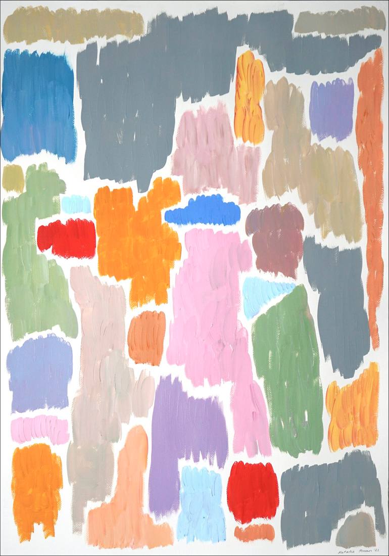 Leaves Changing Colors Painting by Kind of Cyan | Saatchi Art