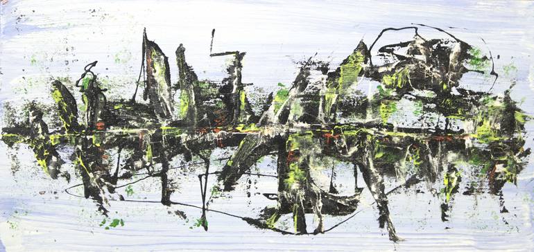 Reflective Movement Painting by roland keogh | Saatchi Art