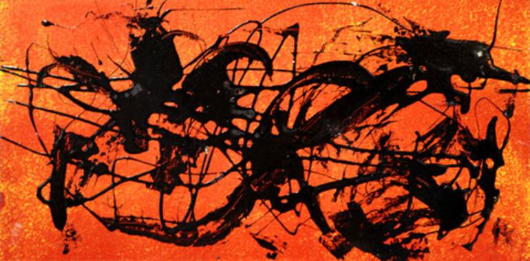 Hommage to Pollock Painting by roland keogh | Saatchi Art