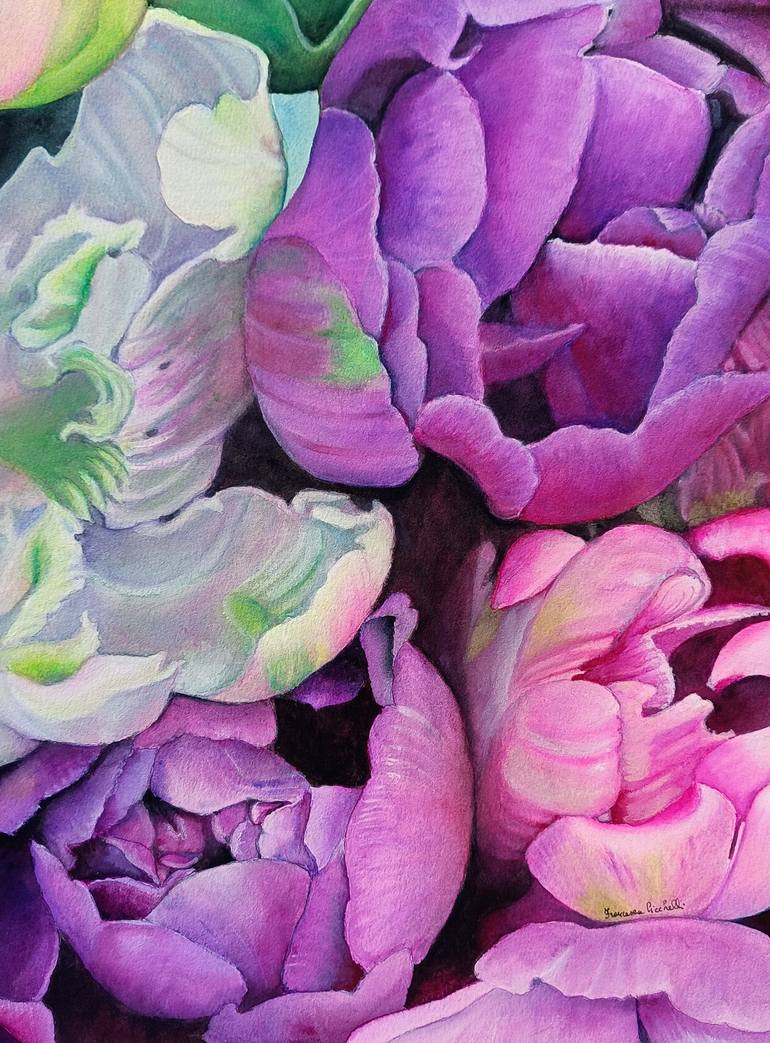 Peonies Painting by Francesca Licchelli | Saatchi Art
