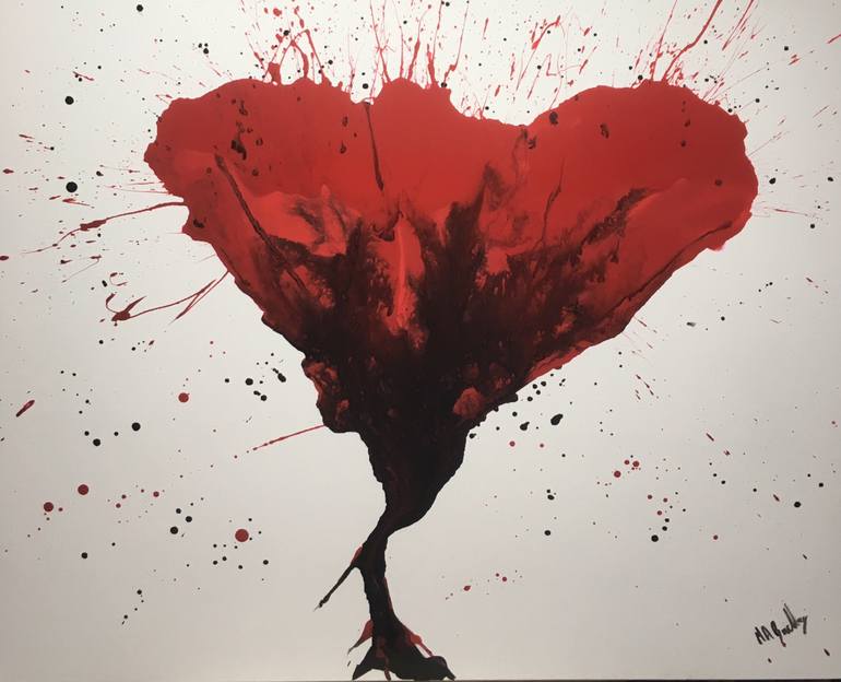 Giant Red Poppy Painting by Mark Anthony Buckley | Saatchi Art