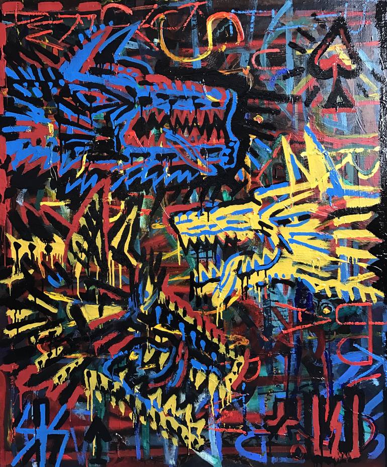 Howl Painting by Eugene Shen | Saatchi Art