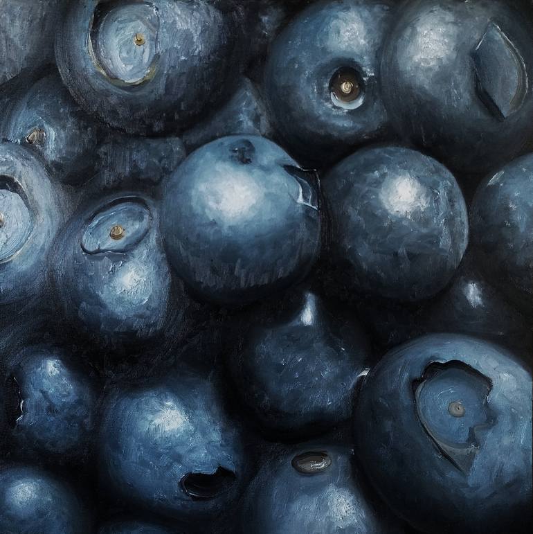 Blueberry Painting by Vadim Amelichev | Saatchi Art