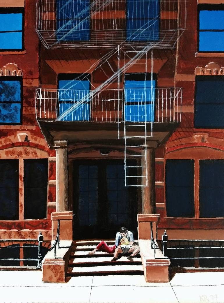 Brownstone Painting by Keith Reed | Saatchi Art