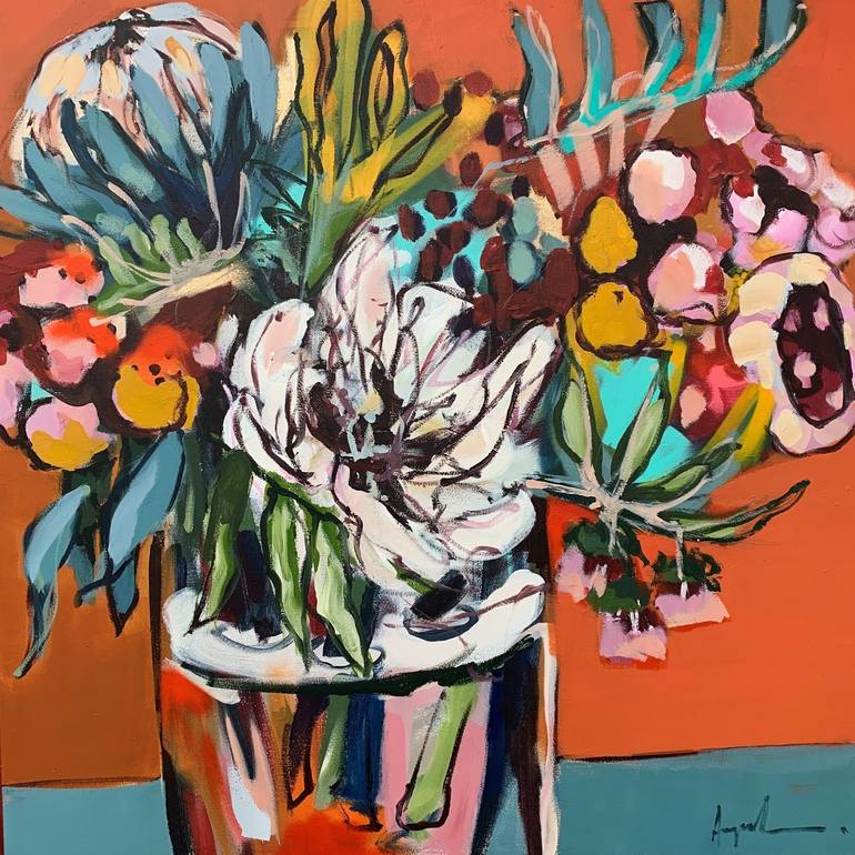 Everyday Sunshine Painting by Angela Maritz | Saatchi Art