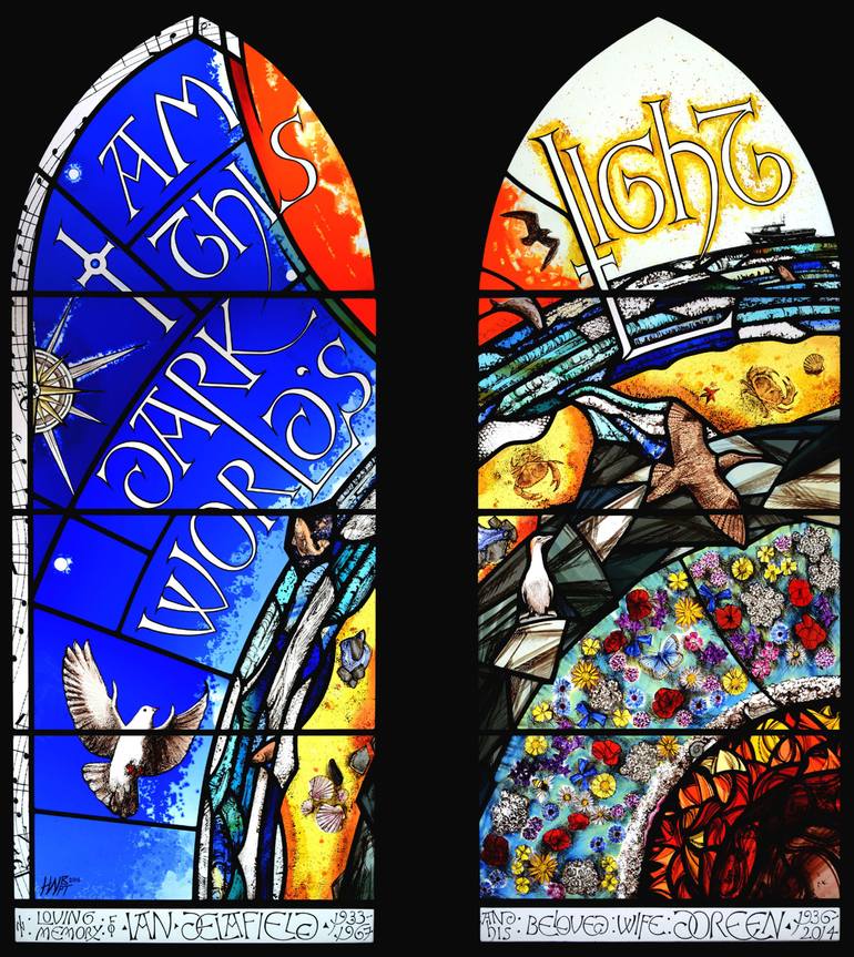 Creation Window Painting by Helen Whittaker FMGP | Saatchi Art