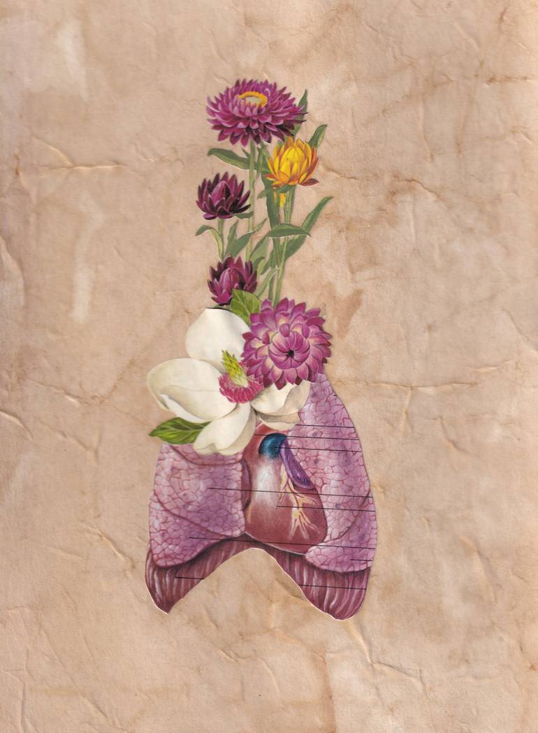 Breathe Collage by Martine Mooijenkind | Saatchi Art