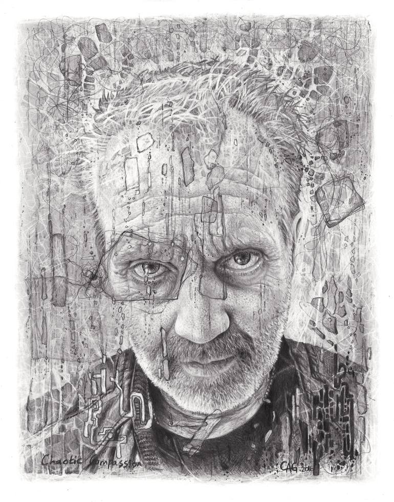 Chaotic Compassion Drawing by Charlotte Greenwood | Saatchi Art