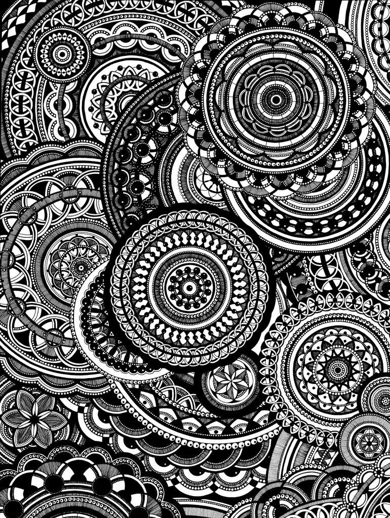 Circularity Drawing by Jessica Springman | Saatchi Art