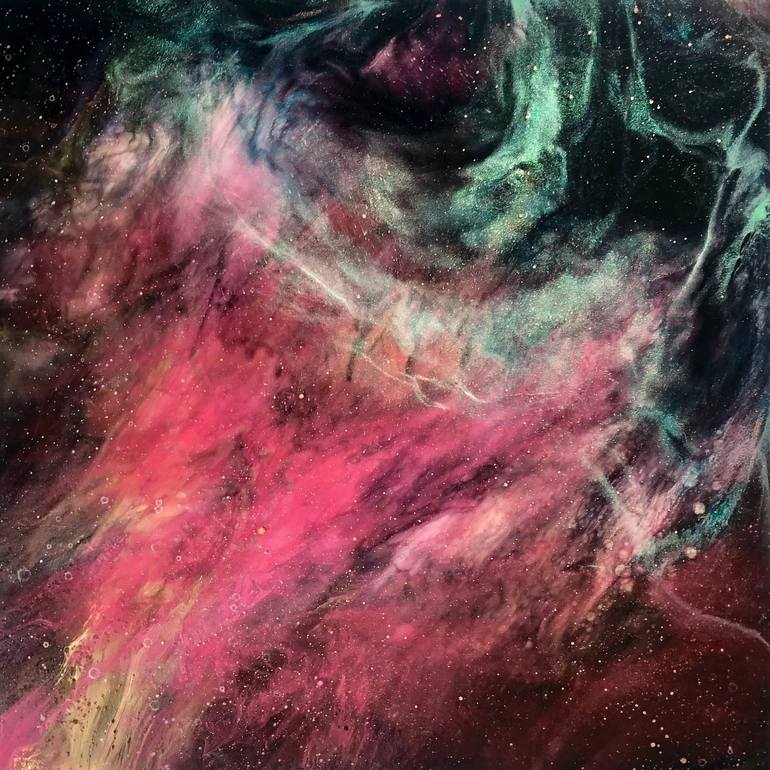SYNZA BETA NEBULA Painting by Tiffani Buteau | Saatchi Art