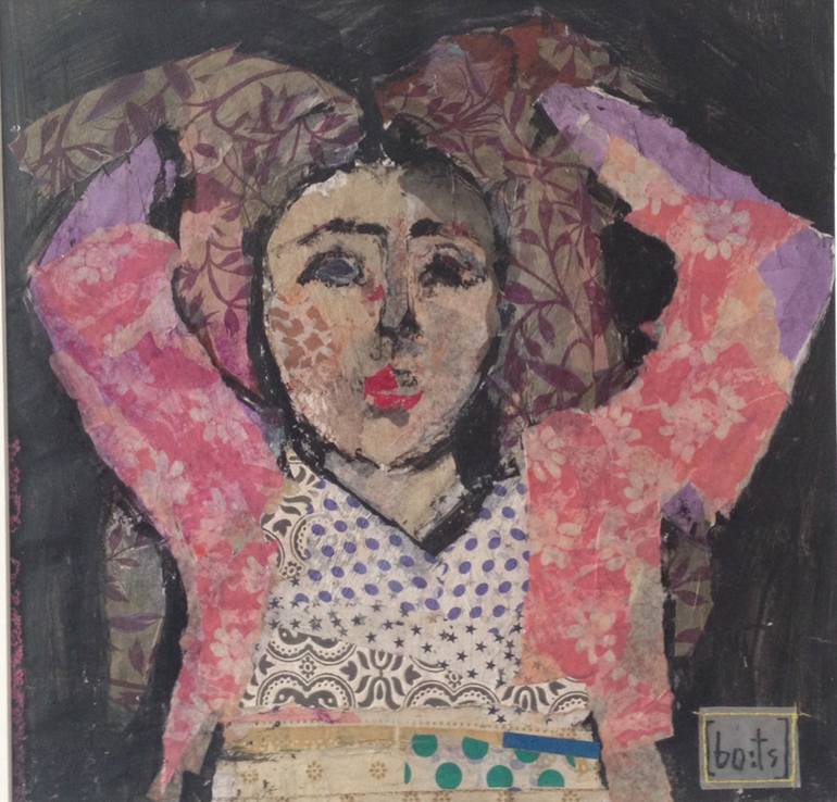 lift your hair Collage by Annette Boedts | Saatchi Art