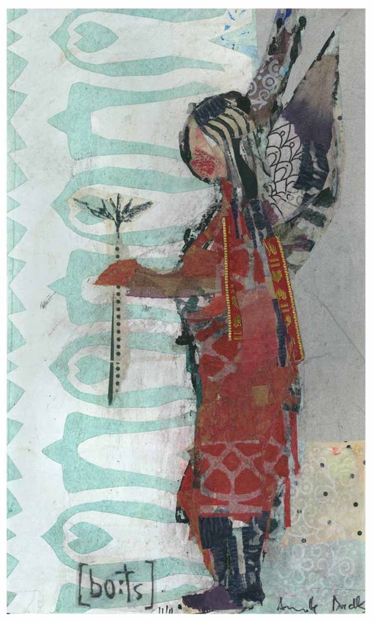 shaman angel Collage by Annette Boedts | Saatchi Art