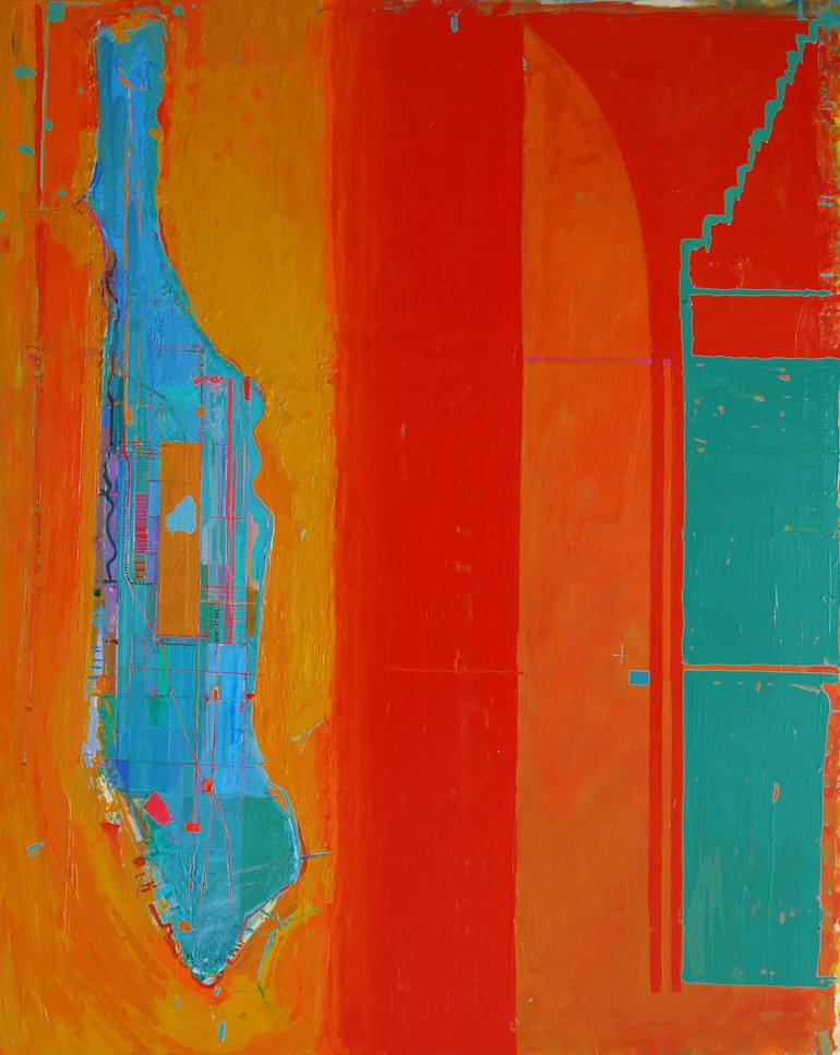 City of Glass 2 - (Hotel Harmony) Painting by ashley hanson | Saatchi Art