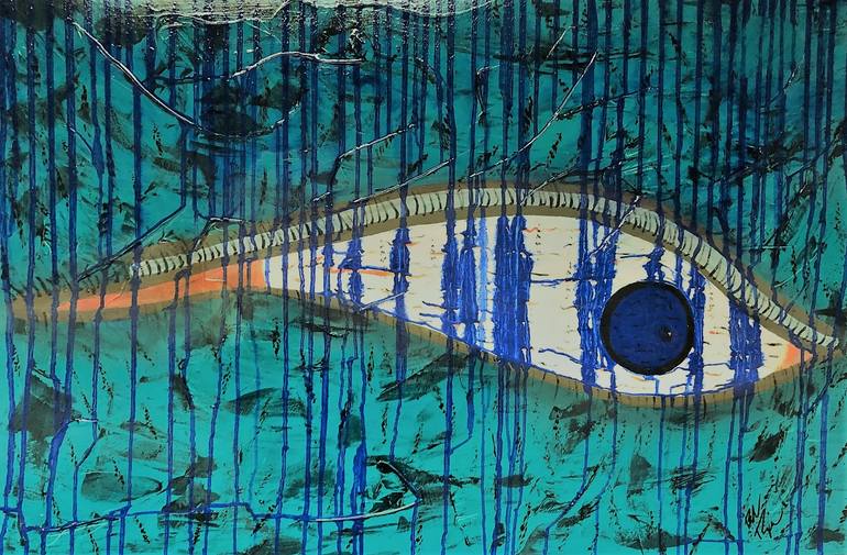 Serie; Ojos turquesas Painting by Bob Rispoli | Saatchi Art