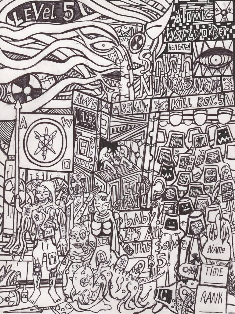 level 5 awo Drawing by eric rodriguez | Saatchi Art