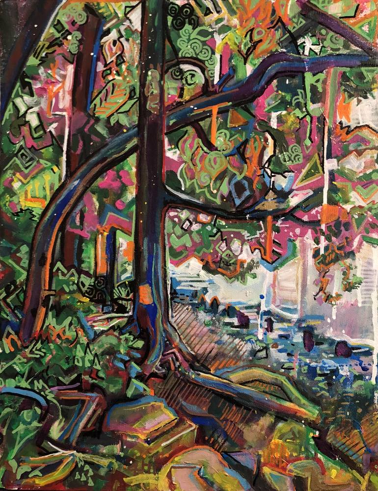 Falling Waters Painting by Sean Willett | Saatchi Art