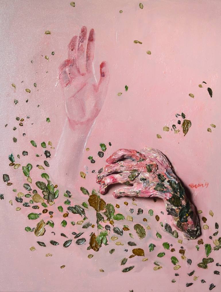 Push Pull Painting by enon de Belen | Saatchi Art