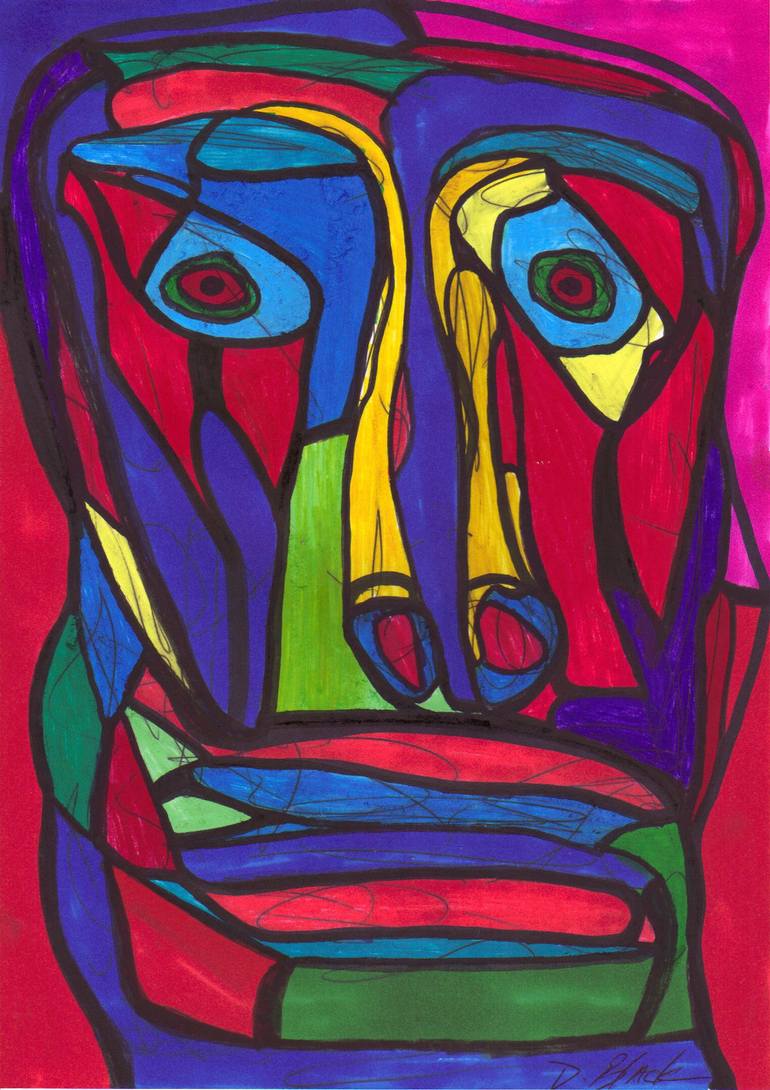 Face of shock Drawing by Darrell U Black | Saatchi Art
