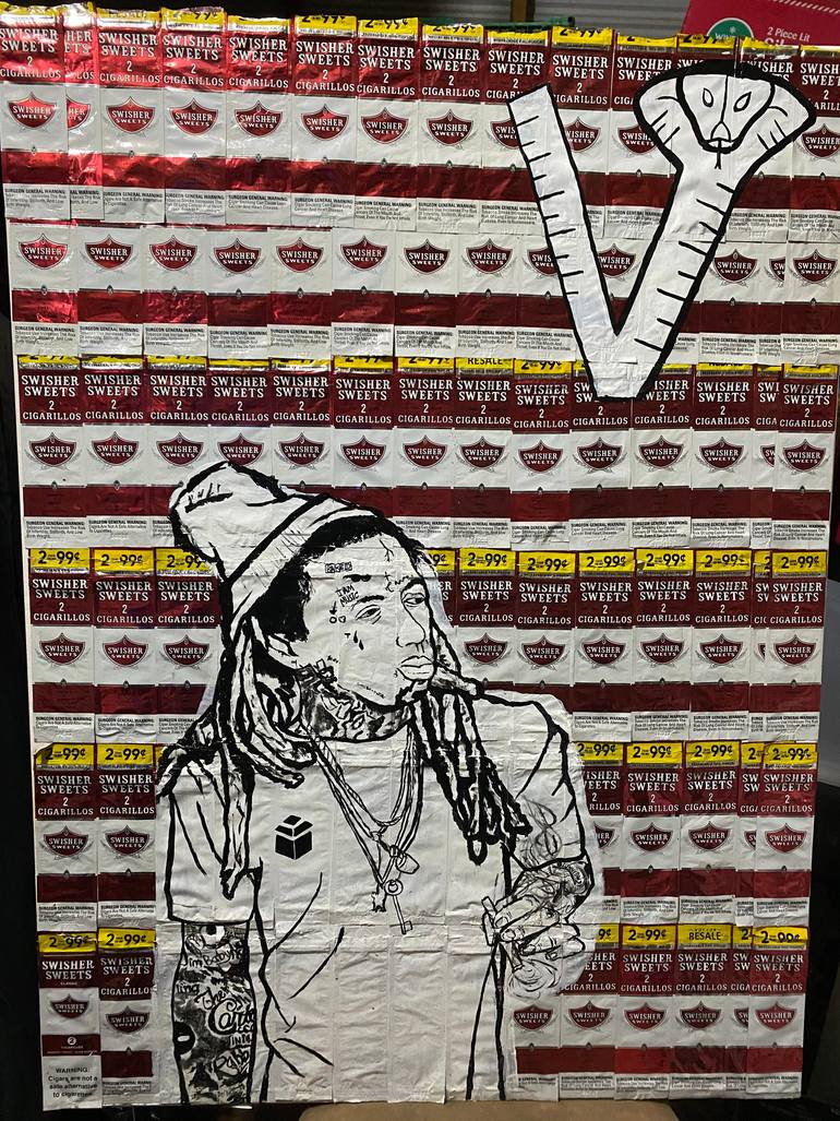 Best Rapper Alive Painting by Treymone Moss | Saatchi Art