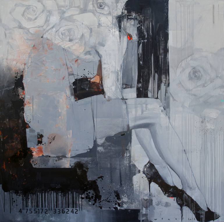 Ashen Flower Painting by Viktor Sheleg | Saatchi Art
