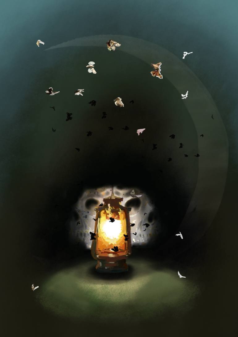 dusk sprites Drawing by georgina hill | Saatchi Art