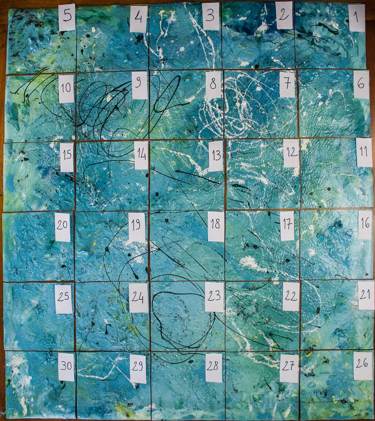 PPP: Light Blue Abstract 22 Painting by Barbara Stamegna | Saatchi Art