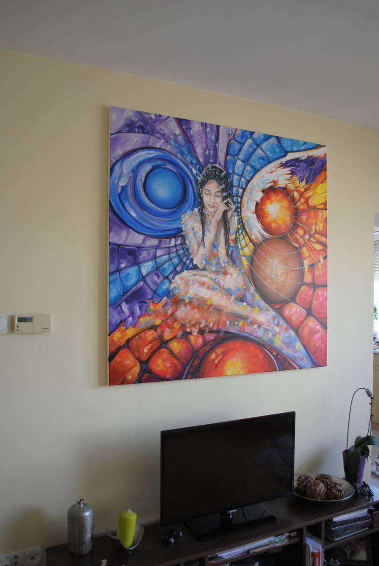 Among Galaxies - be one with them Painting by Gabriel Toth | Saatchi Art