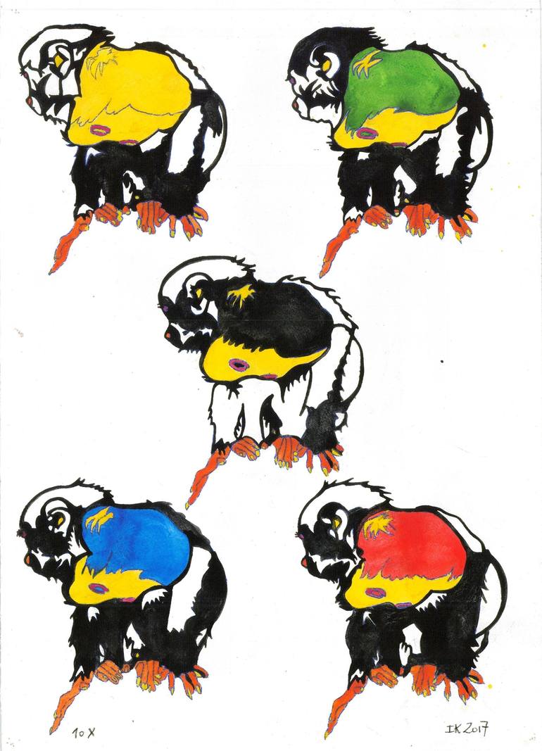 Princess Pippilotta and Mr. Nilsson X-X Painting by Finer Side of Pop ...