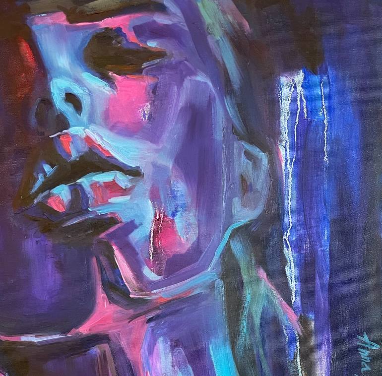 African American portrait wall art Gender equality Contemporary oil ...