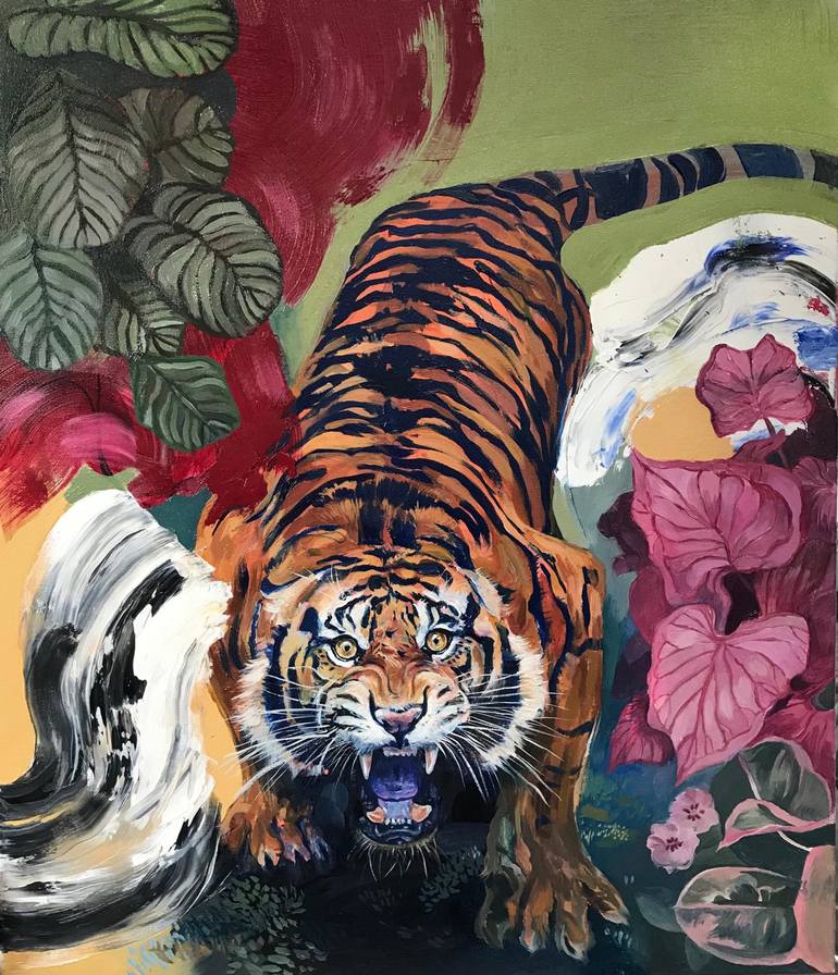 The roar Painting by Anca Andreea Cobzaru | Saatchi Art