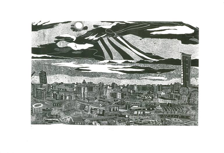 On Kilvey Hill - Limited Edition 1 of 60 Printmaking by Sally Hands ...