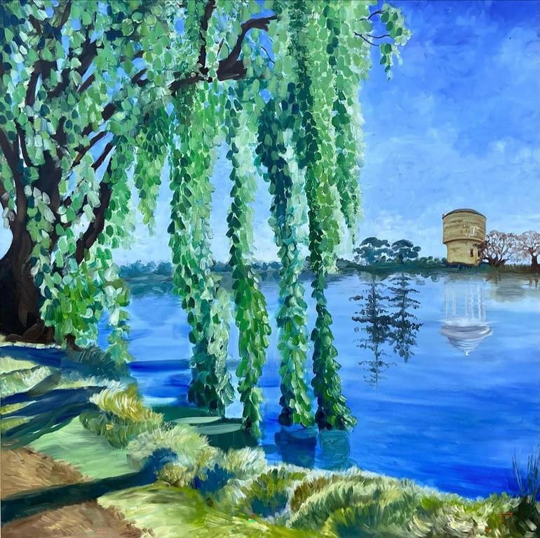 Finley Lake Painting by Charlotte Perry | Saatchi Art