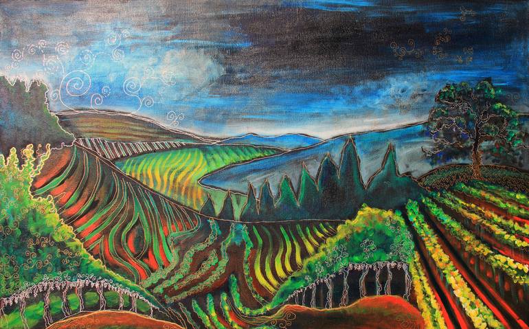 Silverado Trail Painting by Gideon Cohn | Saatchi Art