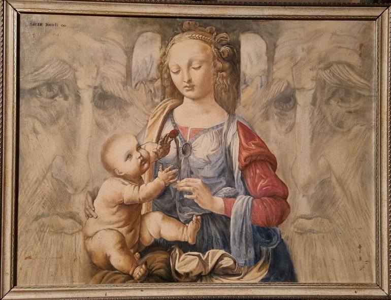 Through the eyes of Leonardo da Vinci Painting by Idrak Amirli ...