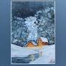 Northern fairy tale Painting by Nataliia Kulikovska | Saatchi Art