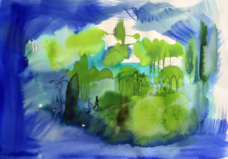 Deep world Drawing by Cyril Destrade | Saatchi Art