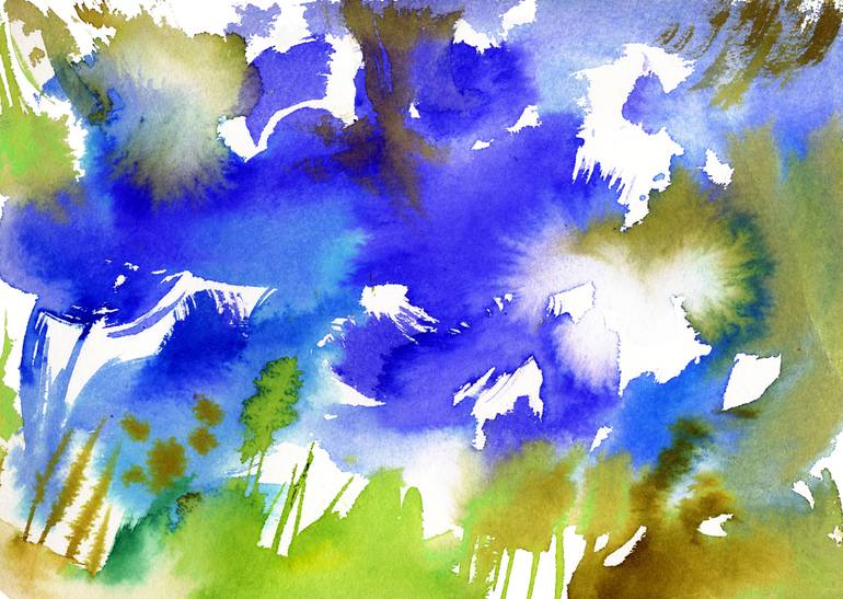 WINTER, WINDY DAY Painting by Cyril Destrade | Saatchi Art