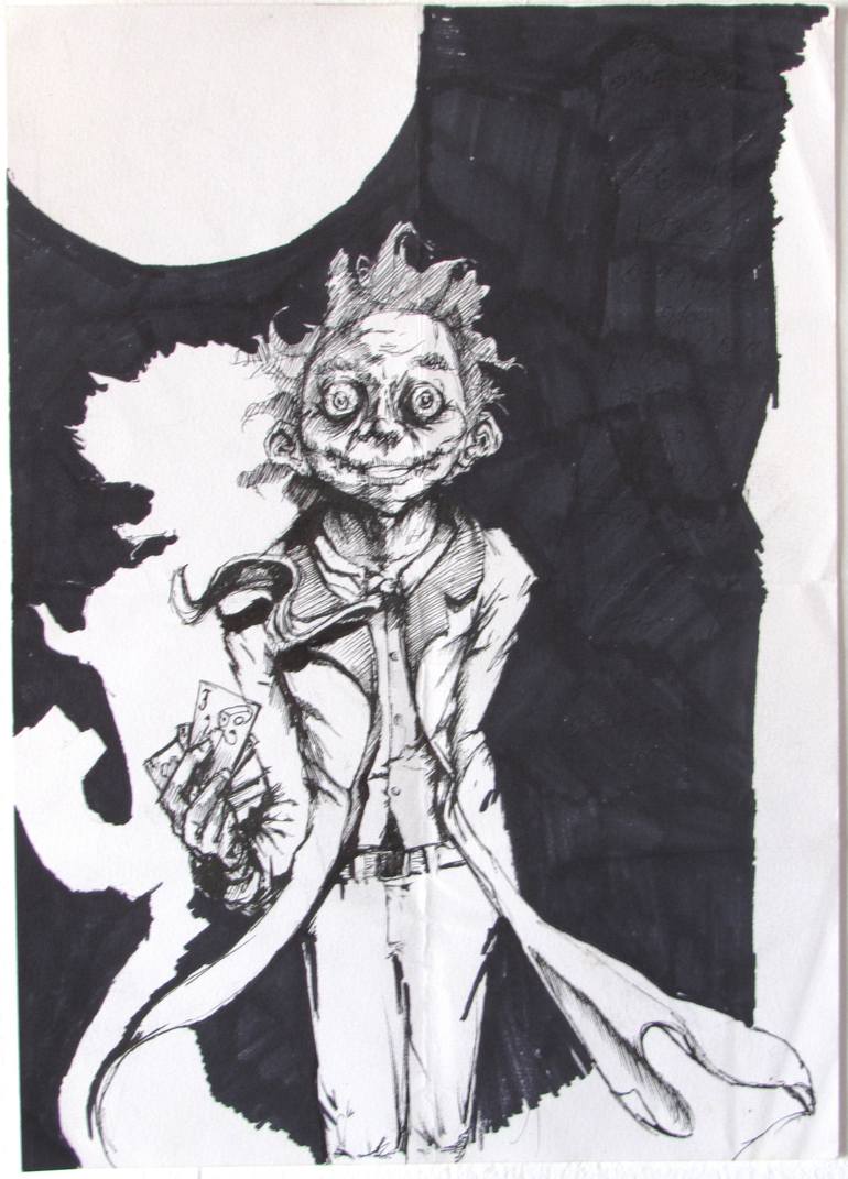 psycho_pencil and Ink Drawing by Inad Khres | Saatchi Art