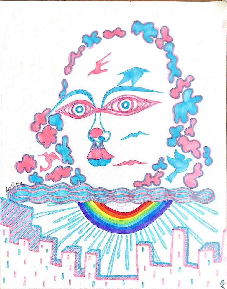 God is a woman Drawing by Lucy Osipova | Saatchi Art