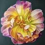 The flower is free Painting by Alex Ebdon | Saatchi Art