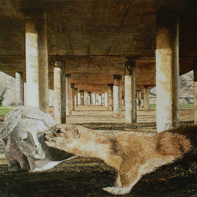 Undead Past Painting by Simon Hopkinson | Saatchi Art
