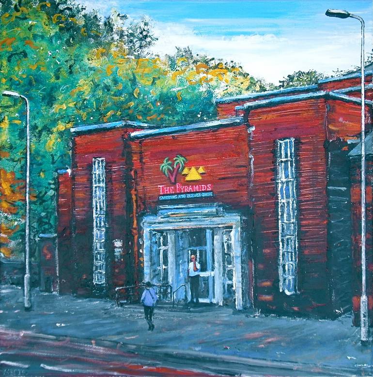 The Pyramids two Painting by Simon Hopkinson | Saatchi Art