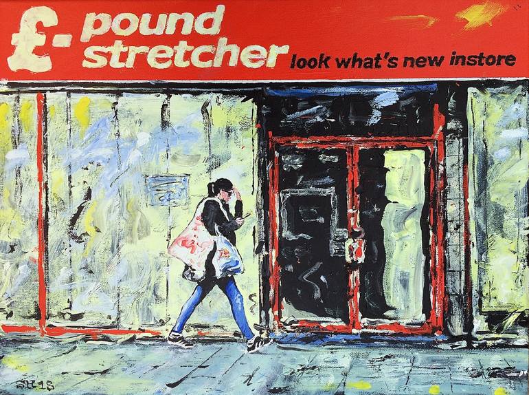 Pound Stretcher Painting by Simon Hopkinson | Saatchi Art
