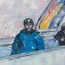 Strangers Painting by Simon Hopkinson | Saatchi Art