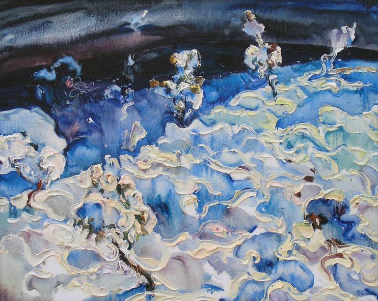 Black cloud thrust Painting by Anatoliy Rudnytskyy | Saatchi Art