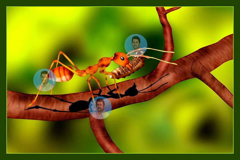 Ant Painting by Rinto Francis | Saatchi Art