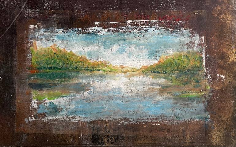 Landscape - small format, morning study Oil painting Painting by Safet ...