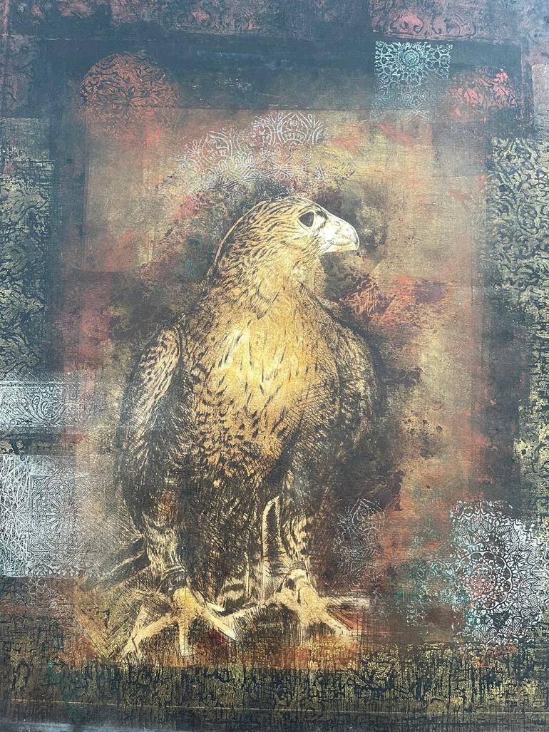 Falcon from Arabian souq NoXIX - Limited Edition of 1 Printmaking by ...