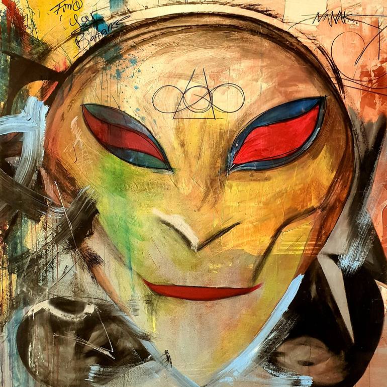 High Alien Painting by Nanak Sosan | Saatchi Art